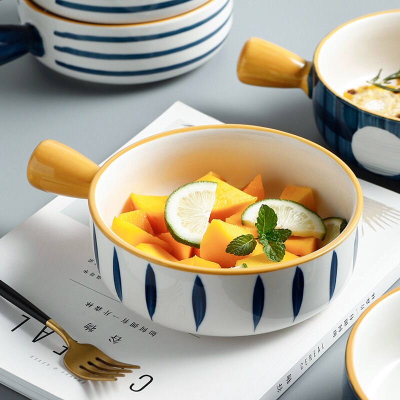 Enkel Handvat Kom Creatieve Netto Rode Huishouden ... – Vicedeal