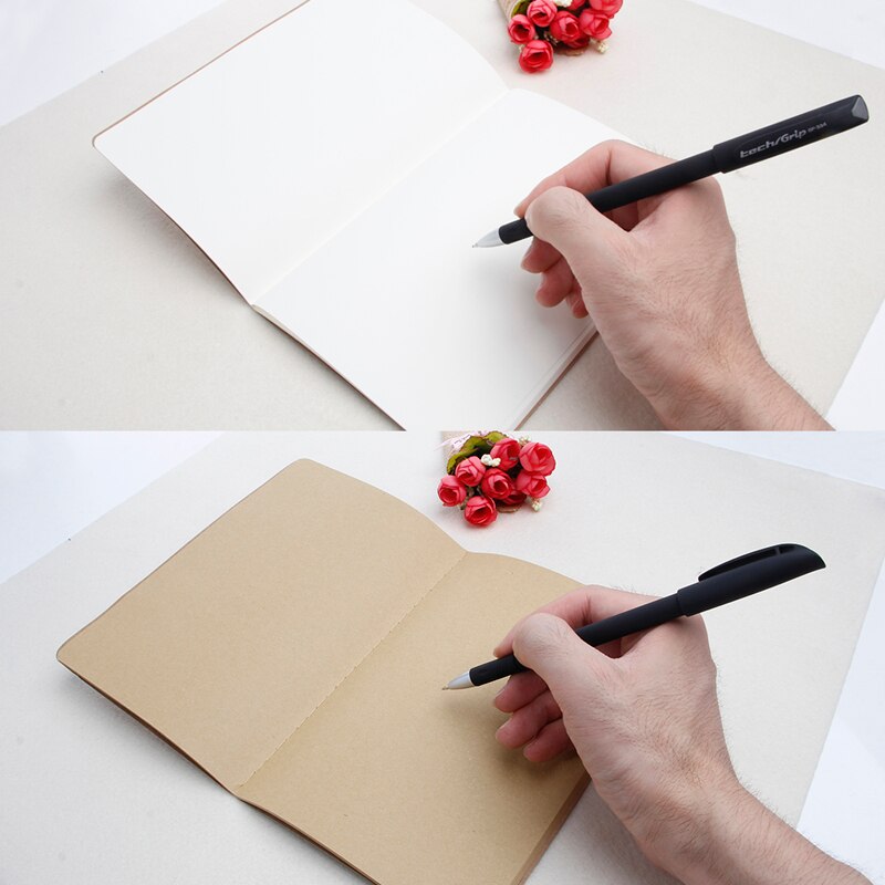 A5 Kraft Paper Journal Diary Note Book Blank Page ... – Vicedeal
