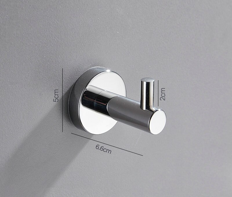 Chrome Polished Stainless Steel Single Robe Hook W... – Vicedeal