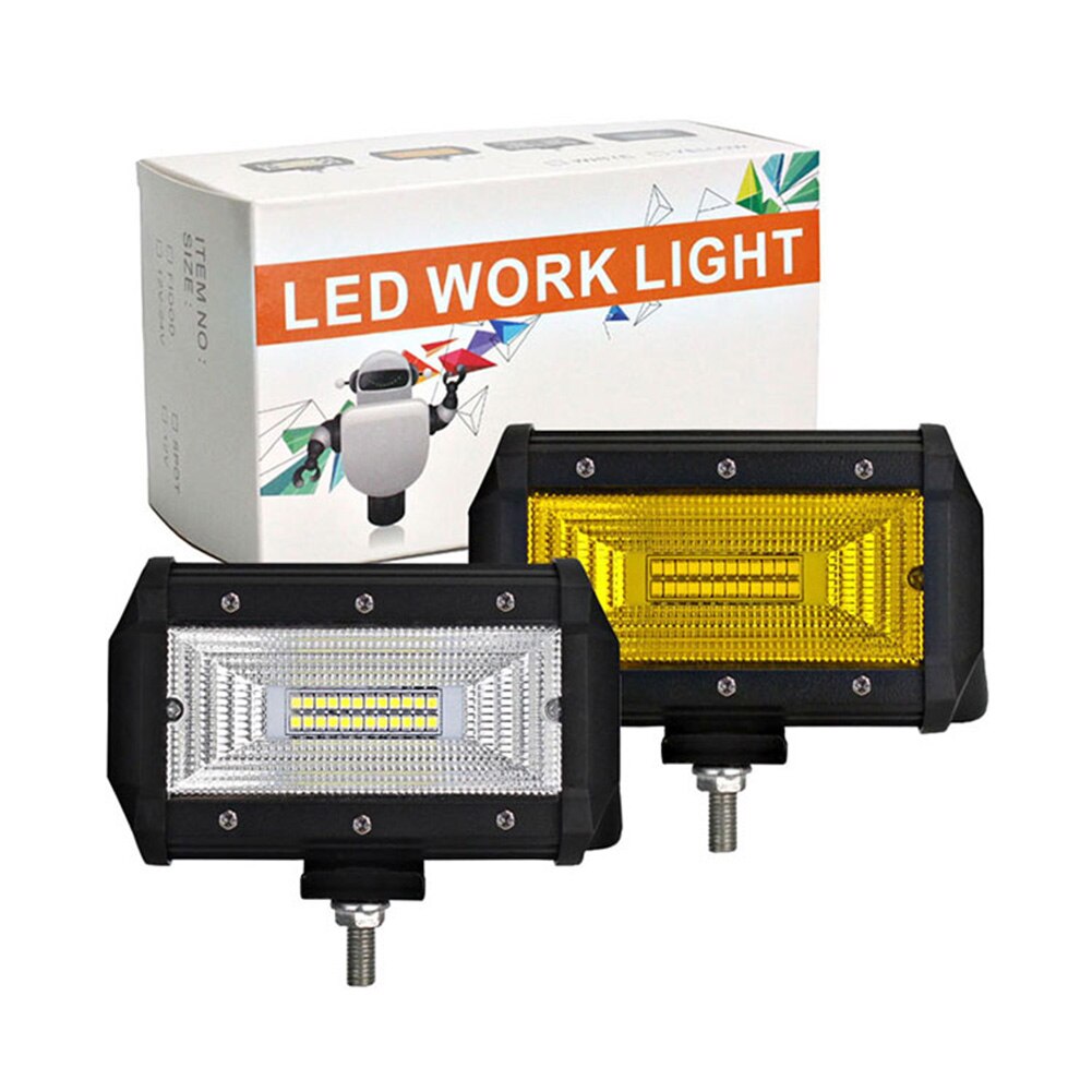 Three Row 5 Inch 72W LED Light Bar Off-road Light ... – Grandado