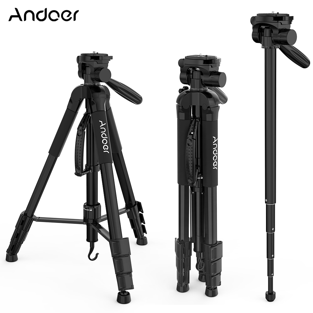 Andoer TTT-666R Camera Tripod Monopod Travel Light... – Vicedeal