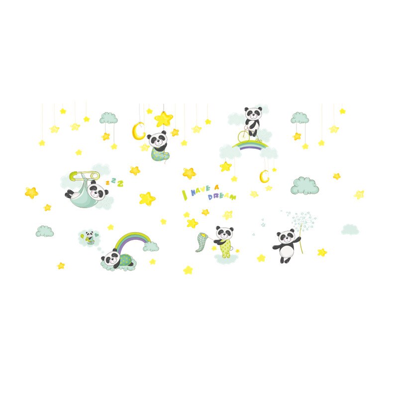 lovely panda bamboo guitar height measure wall sti... – Vicedeal