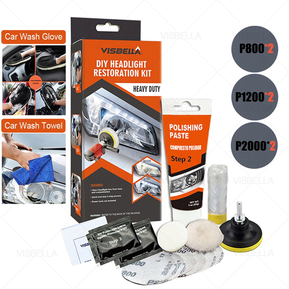 Car Headlights Repair Polishing Restoration Scratc... – Grandado