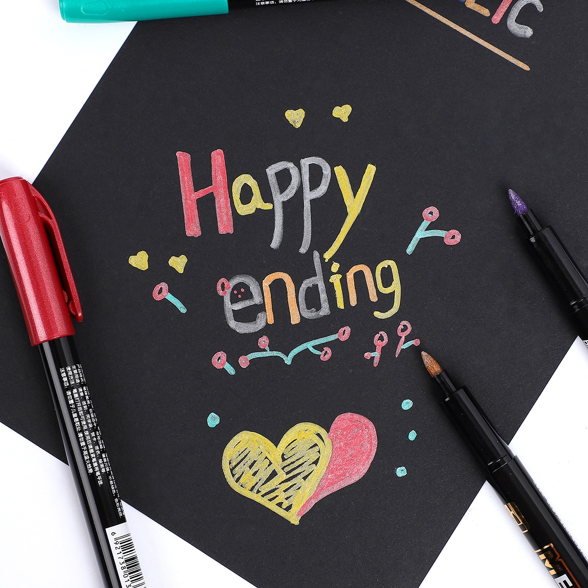 8pcs/set color metal marker pen Art Painting Hook ... – Vicedeal