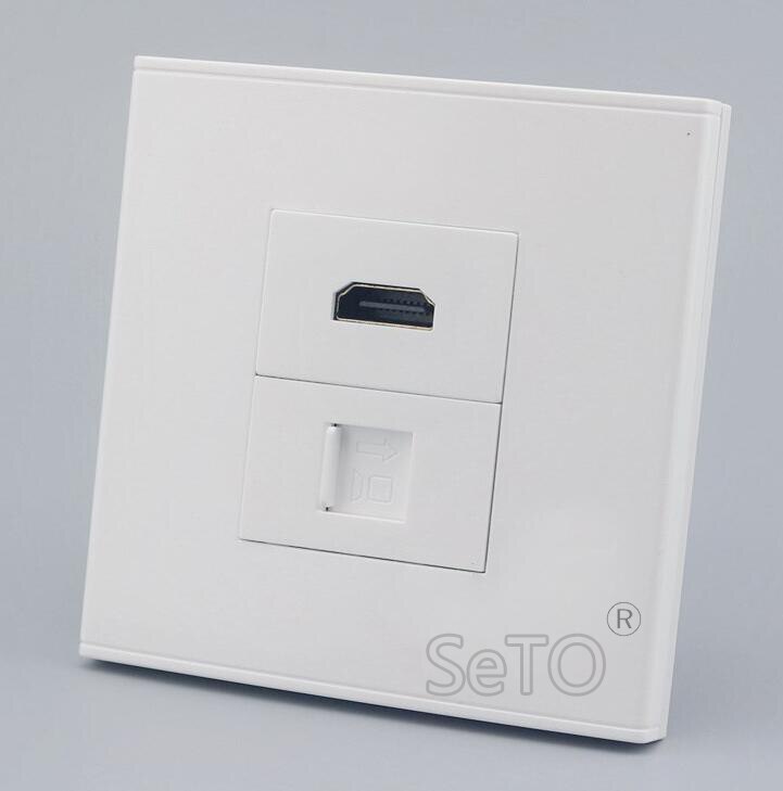 SeTo 86 Type One Port Elbow Insert HDMI + RJ45 Cat... – Vicedeal