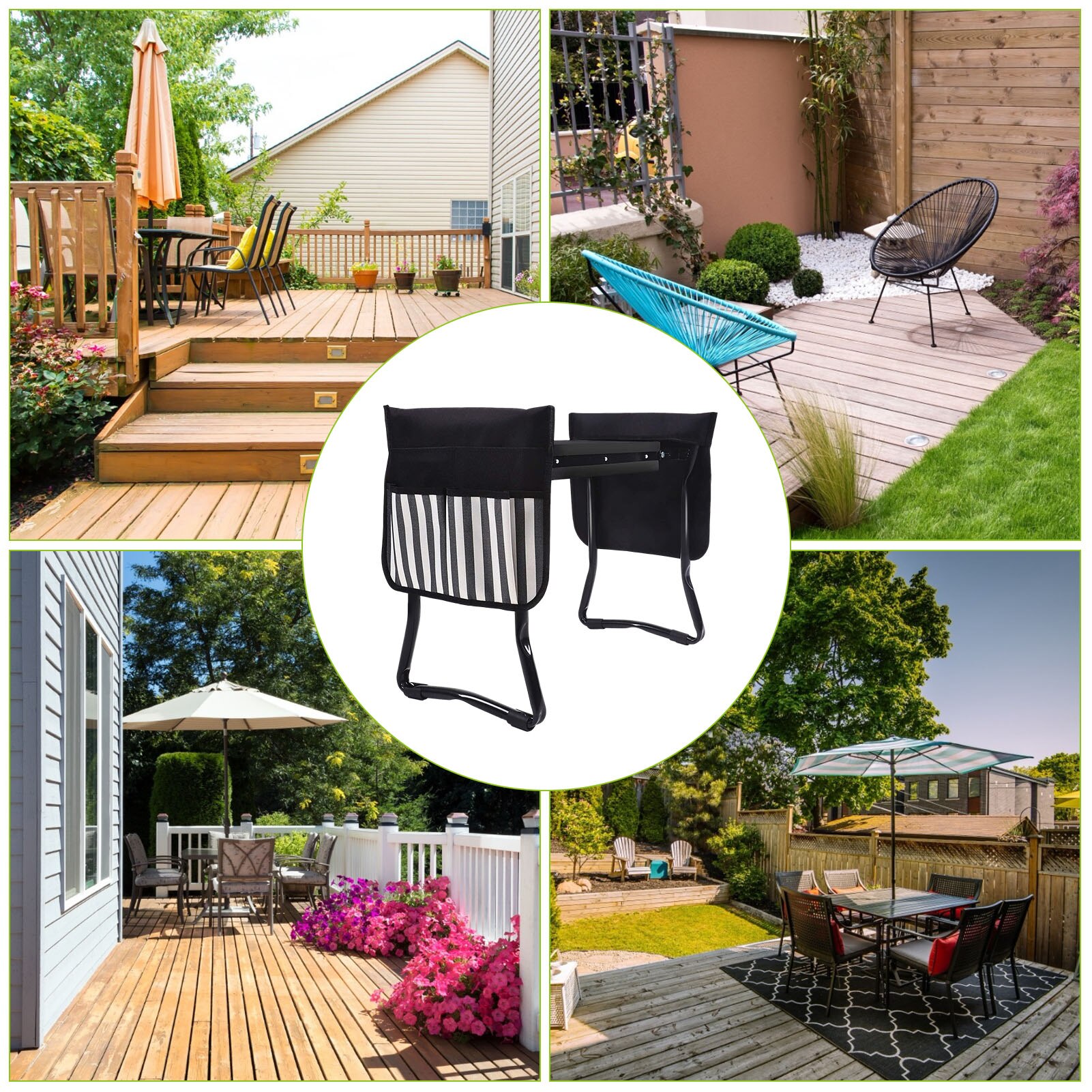 Tuin Kneeler En Seat Folding Rvs Tuin Kruk Met Too... – Grandado