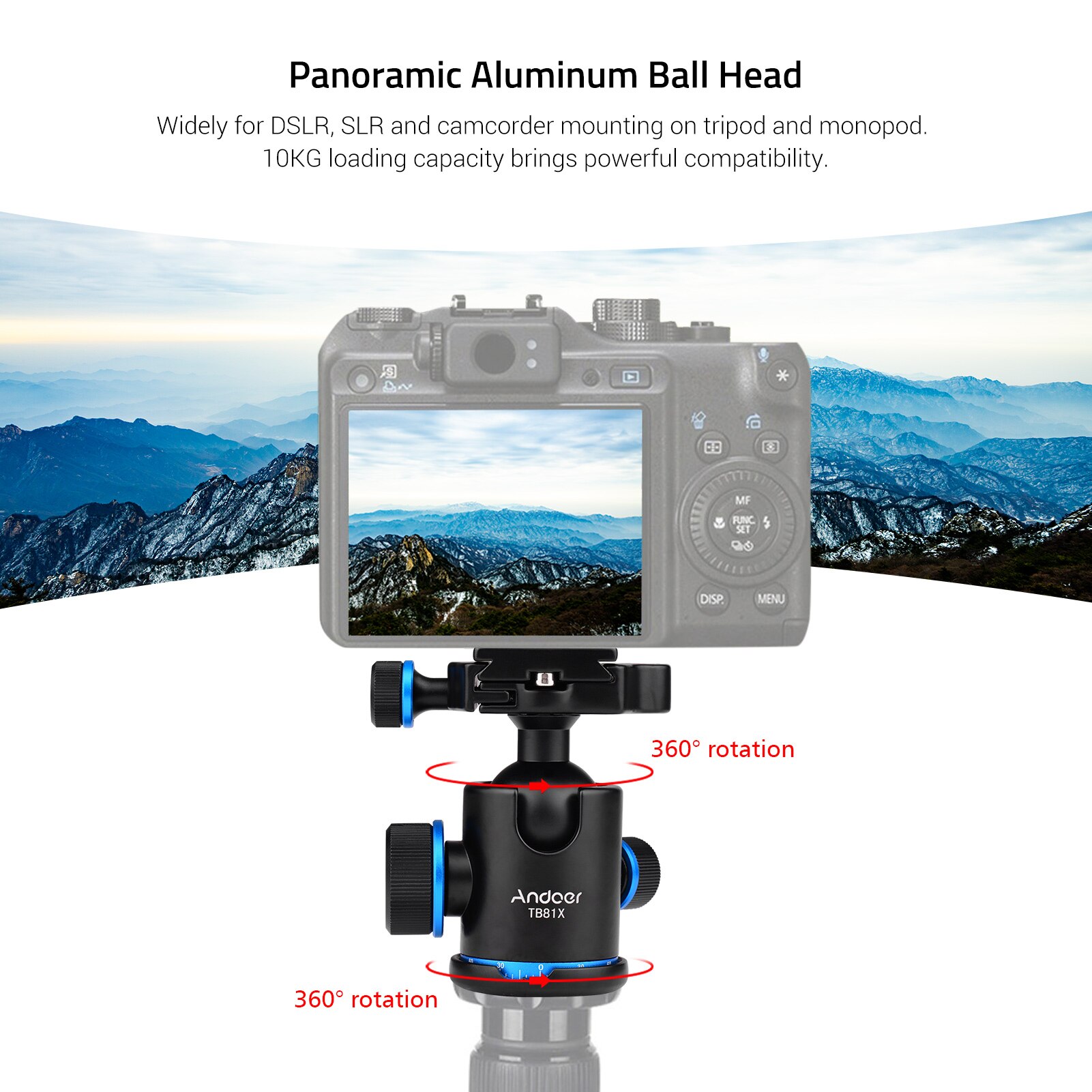 Andoer Aluminum Alloy Camera Panoramic Damper Ball... – Grandado