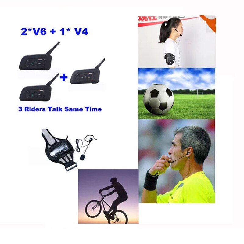 V6 Pro V4 Full Duplex Two-way Football Referee Coa... – Grandado