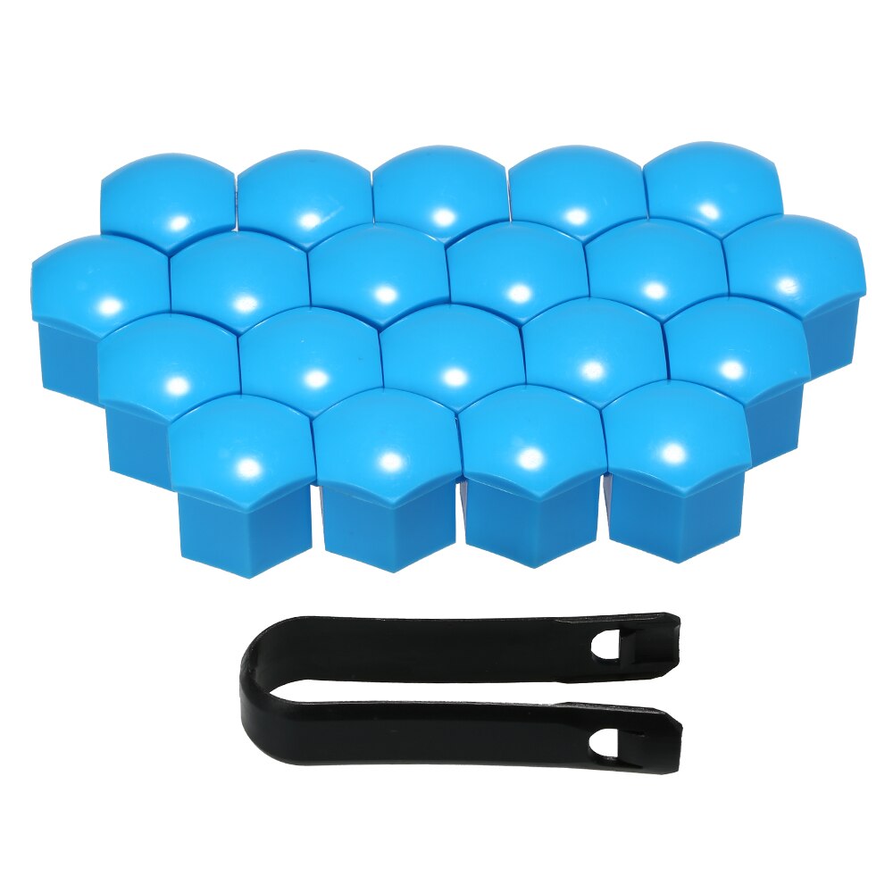 19Mm 20Pcs Universele Auto Wielmoer Covers Rood/Bl... – Grandado