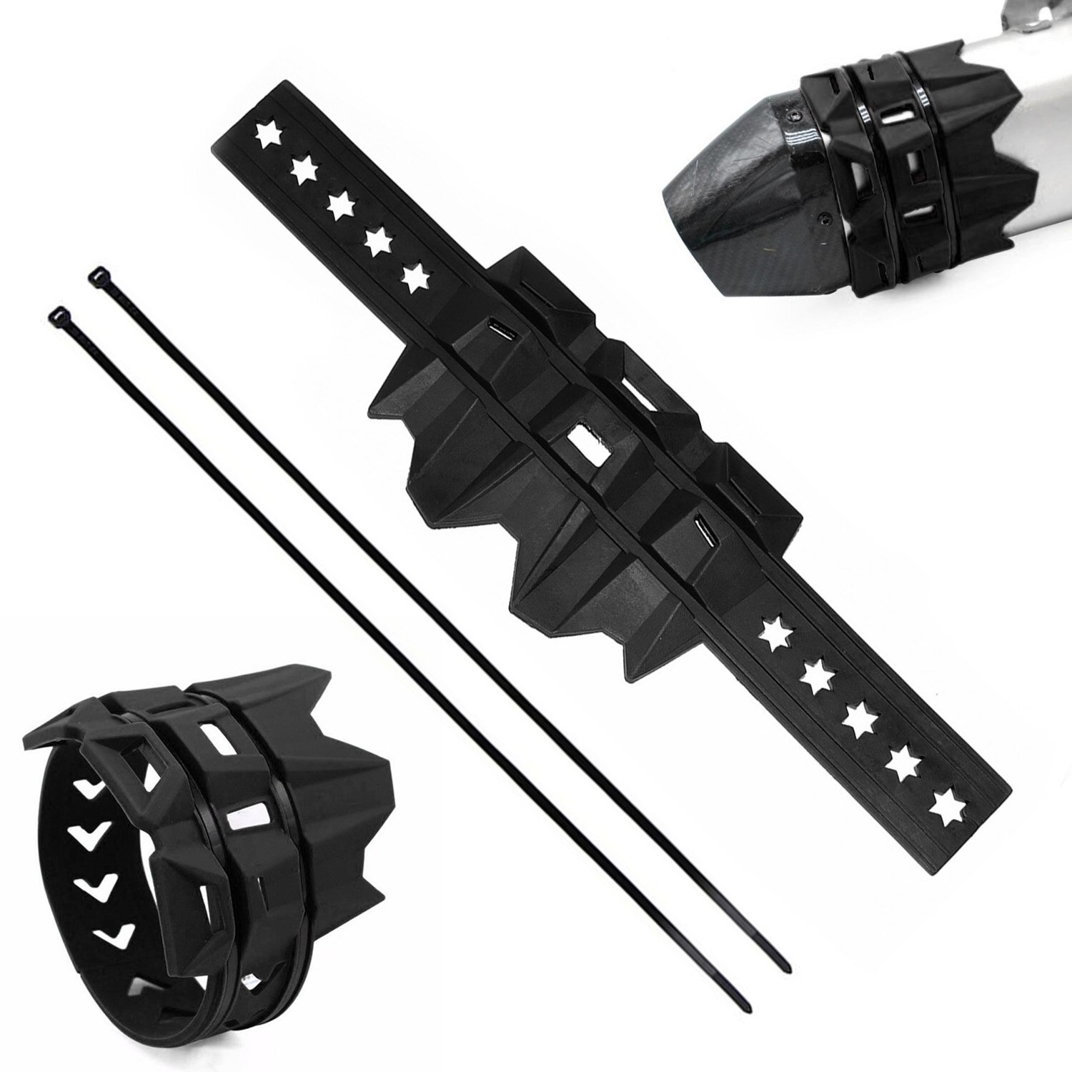 Heat Resistant Motorcycle Universal Black Muffler ... – Vicedeal