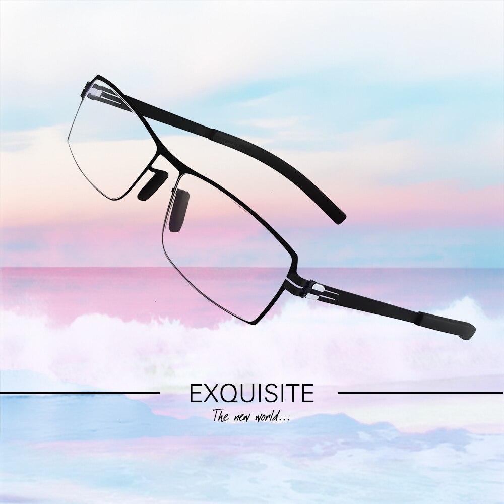 Prescription Eyeglasses Square Frame with Polarize... – Grandado