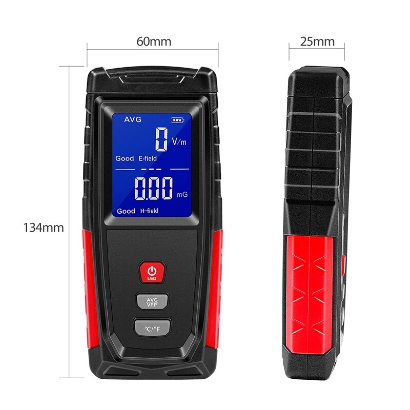 EMF Meter, Electromagnetic Radiation Detector, Rec... – Vicedeal