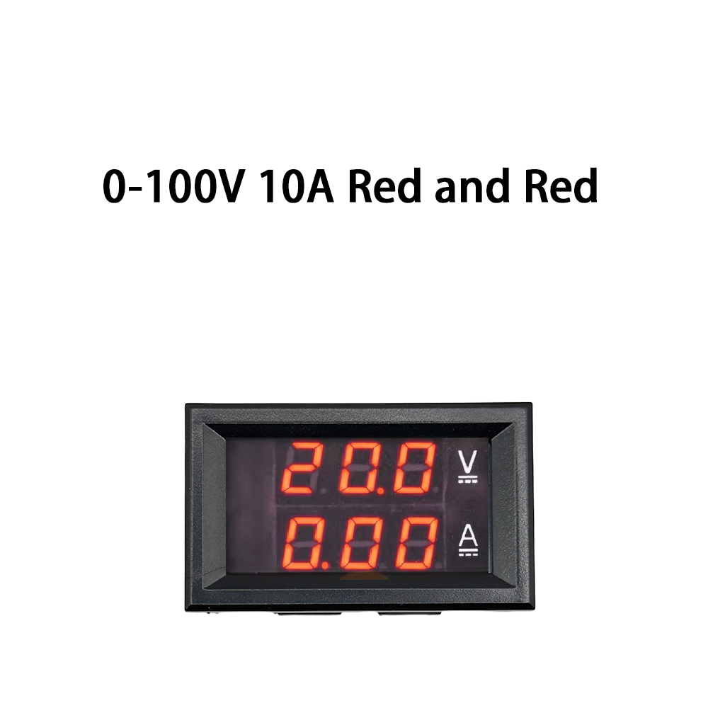 DC 0-100V 10A Voltmeter Ammeter LED Amp Dual Digit... – Grandado