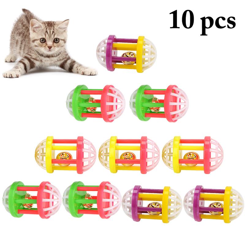 10 Pcs Grappig Snoep Kleuren Kat Bal Speelgoed Int... – Grandado