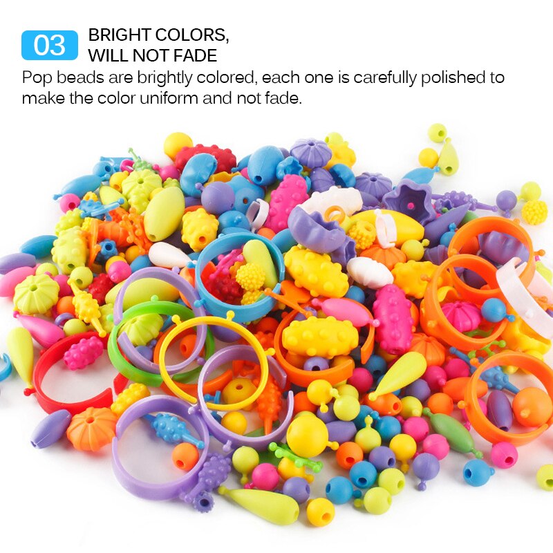 Kids DIY Beads Toy Children Girls DIY Handmade Bea... – Grandado