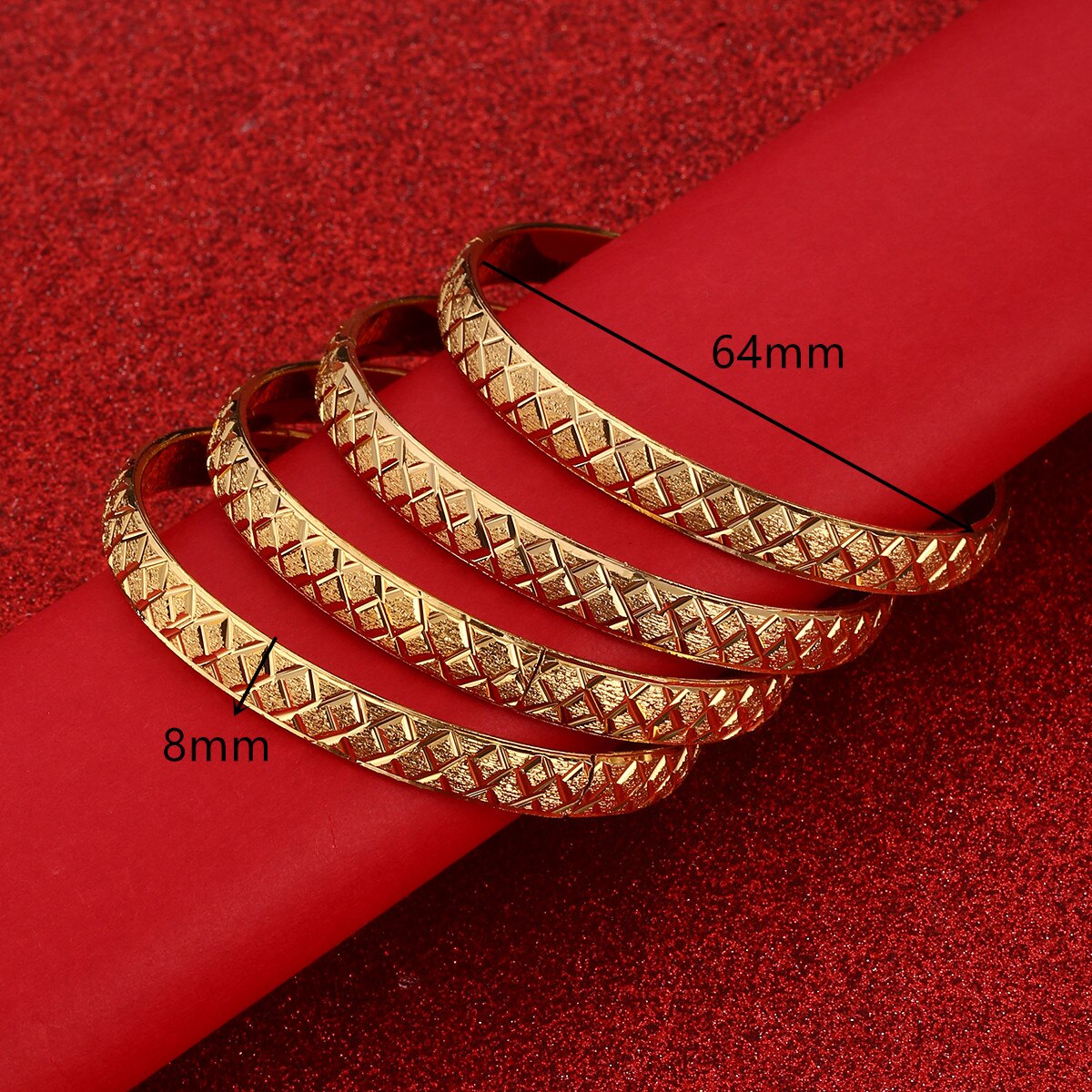 Trendy 24K Gold Color Bangle for Women Girl Specia... – Grandado