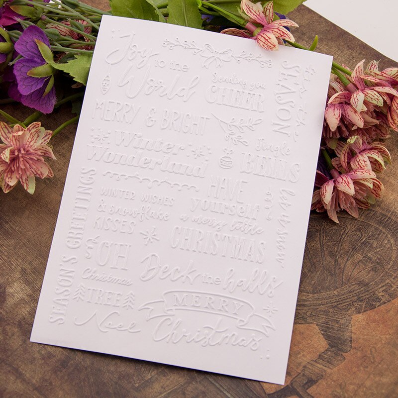 alphabet Words Letter Embossing Folders for Papers... – Grandado