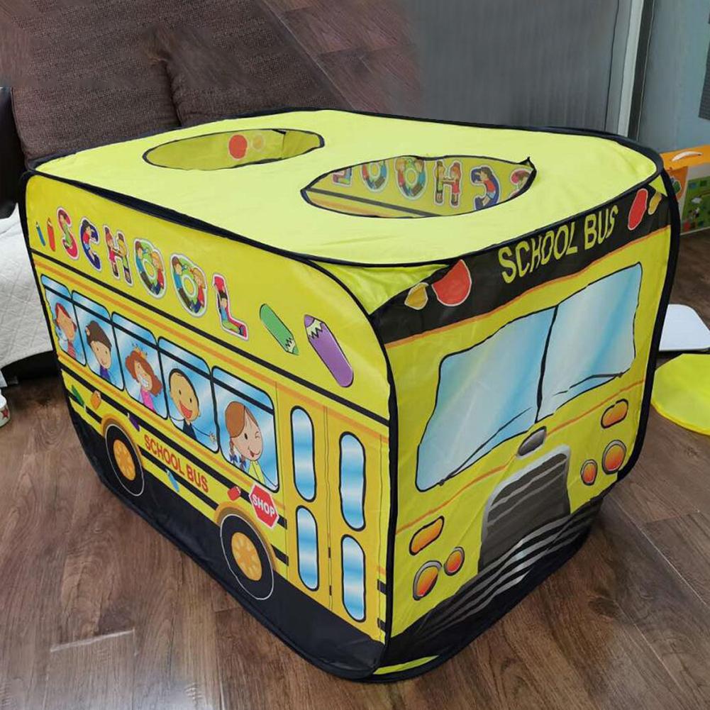 Kids Play Tent Toys School Bus Pop Up Play Tent In... – Vicedeal