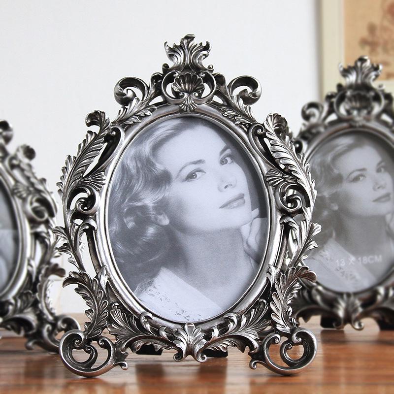 Retro Elliptical Photo Frame 6/7/8 Inch Resin Desk... – Vicedeal