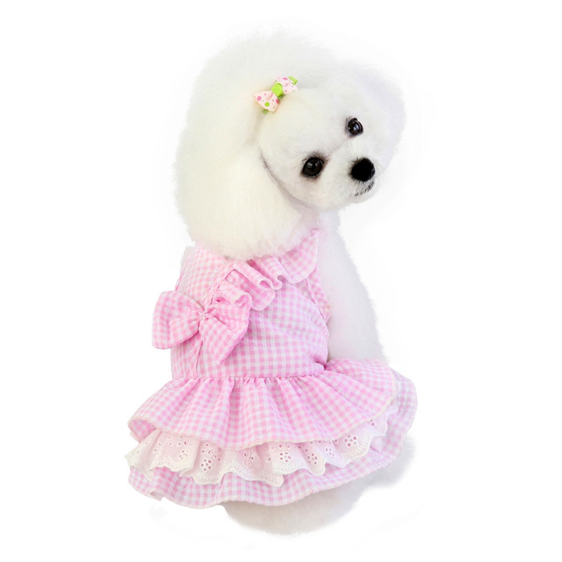 Vestido para perros mascota algodón estilo Vestido... – Grandado