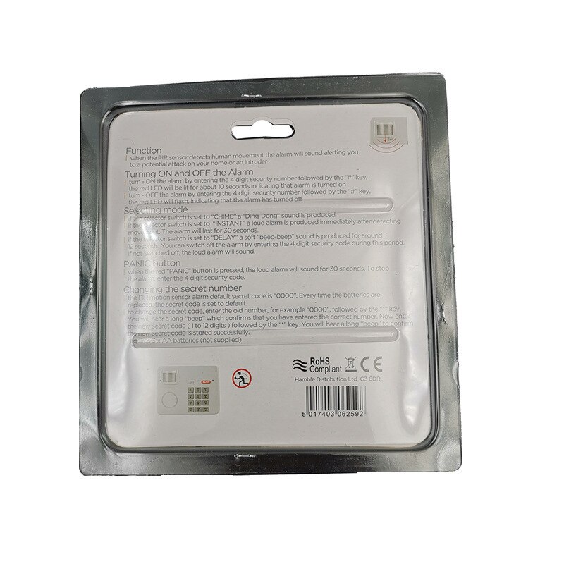 Infrared Sensor Alarm Human Body Anti-theft Alarm ... – Grandado