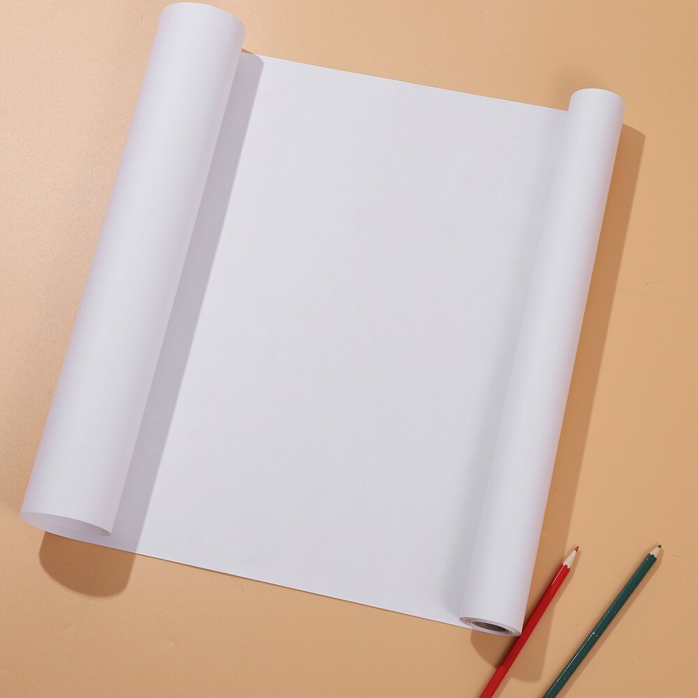 NUOBESTY Children Drawing Paper Roll Plain Sketchi... – Grandado