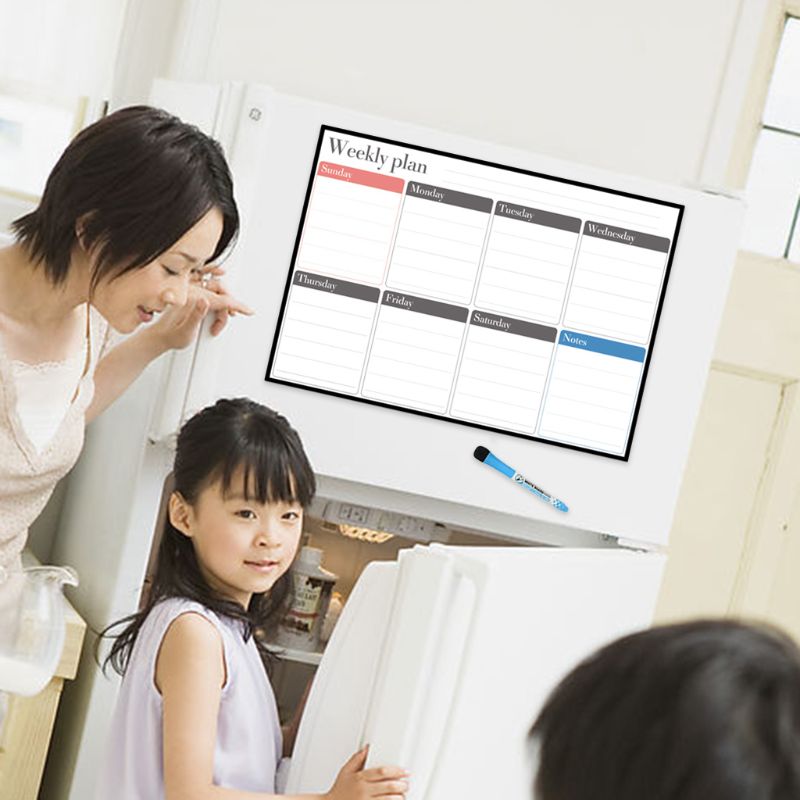 A3 Magnetic Weekly Planner Whiteboard Fridge Magne... – Grandado