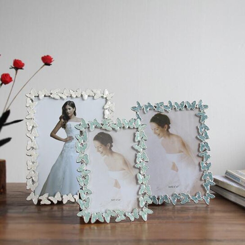 6inch 7inch Metal Butterfly Photo Frame Wedding Br... – Vicedeal