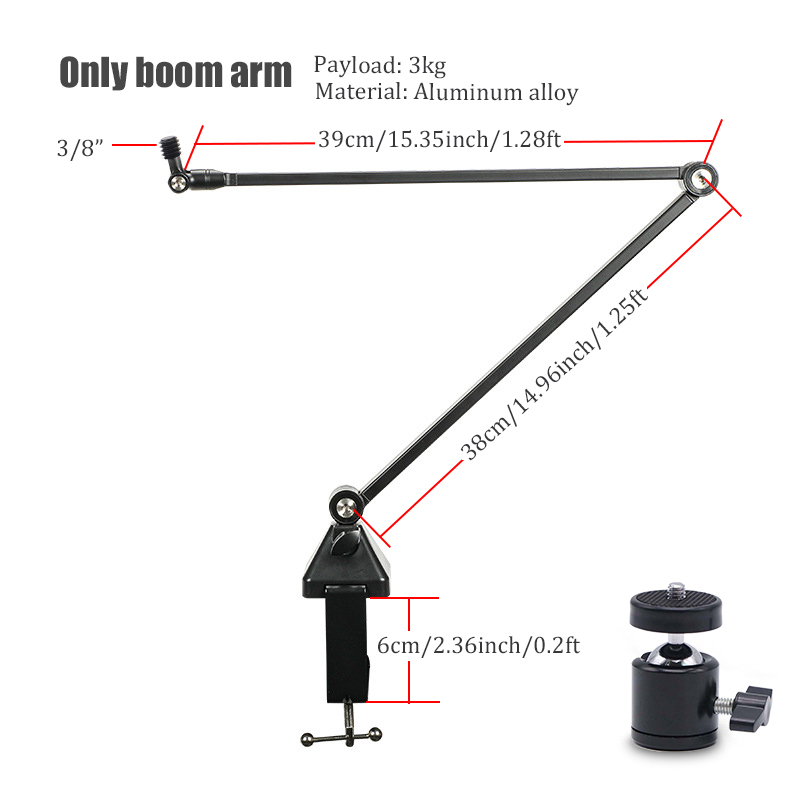 Bfollow Boom Arm Met Bureauklem Overhead Schieten ... – Grandado