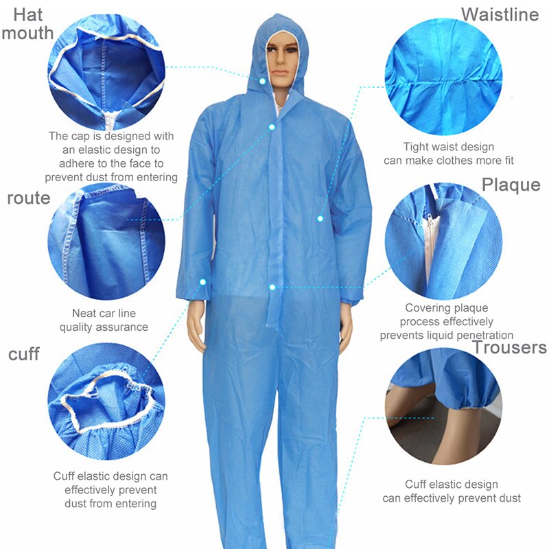 Unisex Sanitaire Bescherming Jumpsuit Hazmat Pak Z... – Vicedeal
