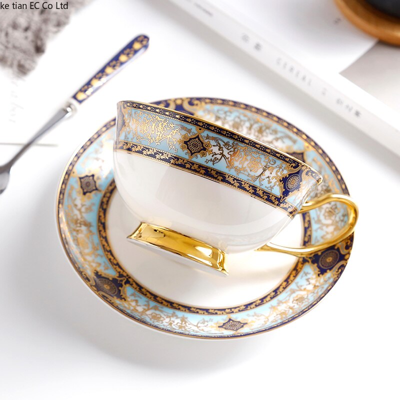 High-grade bone china coffee cup Hand-painted gold... – Grandado