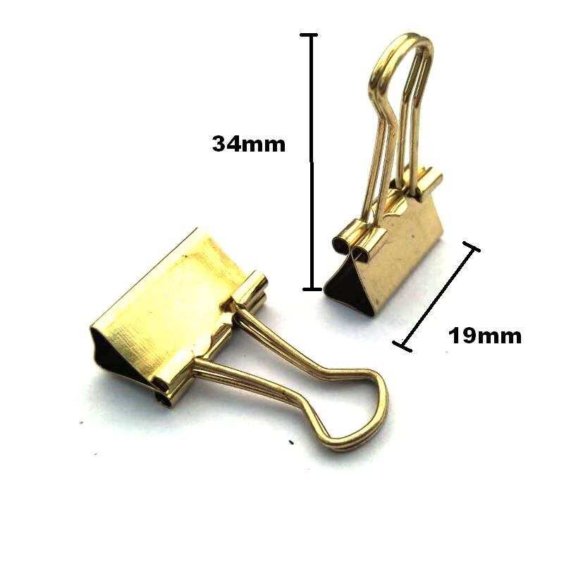 15 teile/satz Feste Farbe Gold Metall Bindemittel ... – Grandado