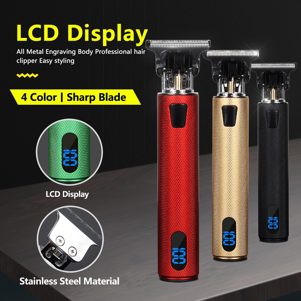 2021NEW Electric LCD Hair Clipper Trimmer For Men ... – Vicedeal