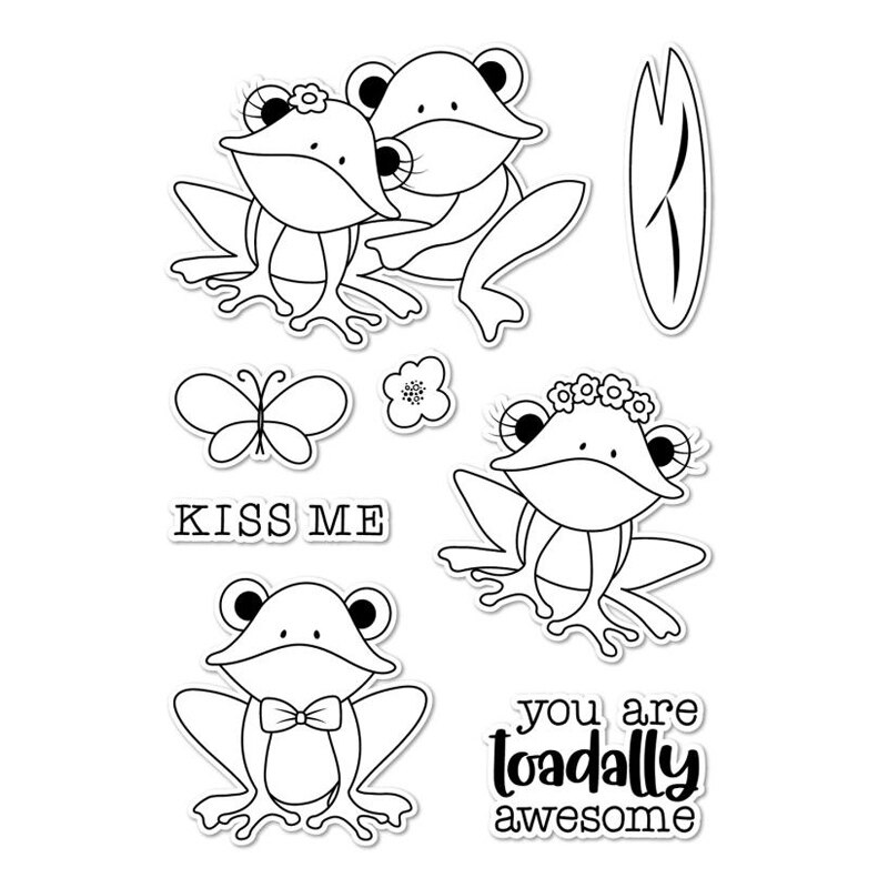Frog Lover Clear Stamp Set and Coordinating Dies F... – Grandado