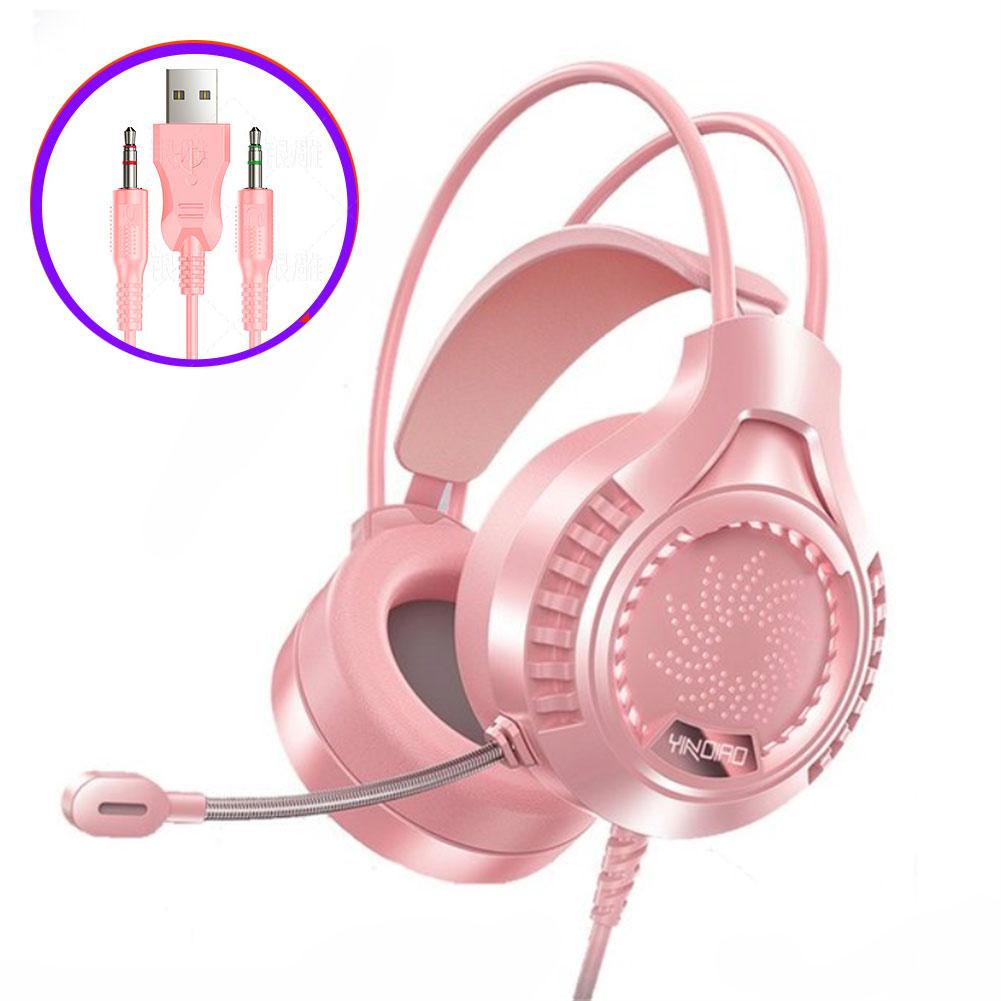 Computer Headset With Mic 7.1 Channel Luminous Usb... – Grandado