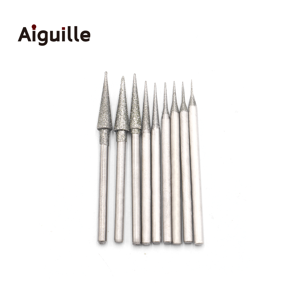20pcs Shank 2.35mm 120# Diamond Grinding Burr 0.5-... – Grandado