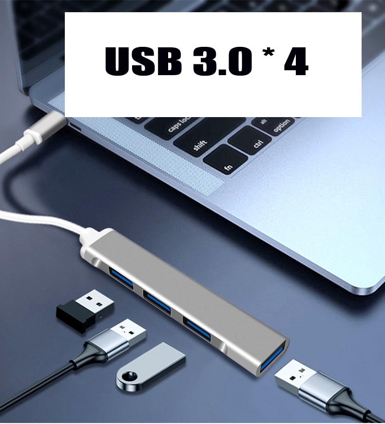 USB C Hub for iPad MacBook Air Pro Adapter USB C D... – Grandado