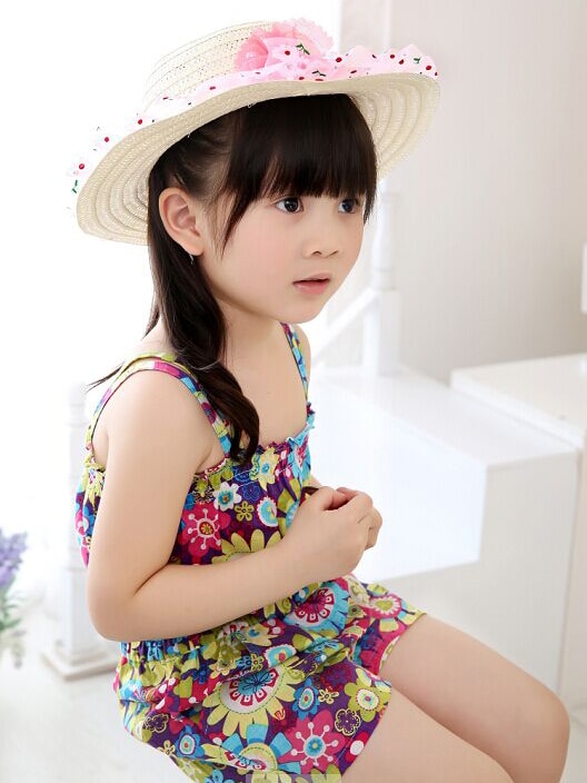 1 Pcs Summer Bud Silk Flowers Children Sun Hat Bea... – Grandado