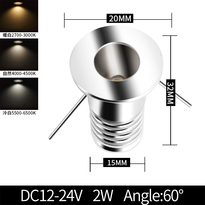 Spot Wine Cabinet 2W Small Spotlight LED Ceiling E... – Vicedeal