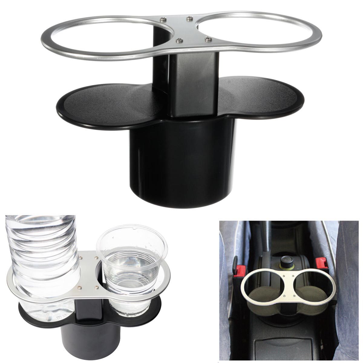 Car water cup holder one split two cup holder doub... – Vicedeal