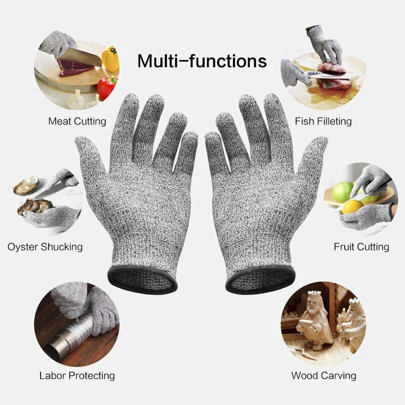 Safety Cut-Resistant Safety Gloves Anti Cut Proof ... – Vicedeal