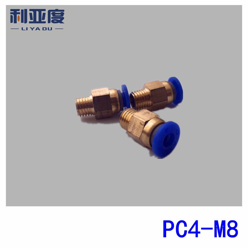 50pcs/lot PC4-M8 4mm Tube Push In To M8 fast joint... – Grandado