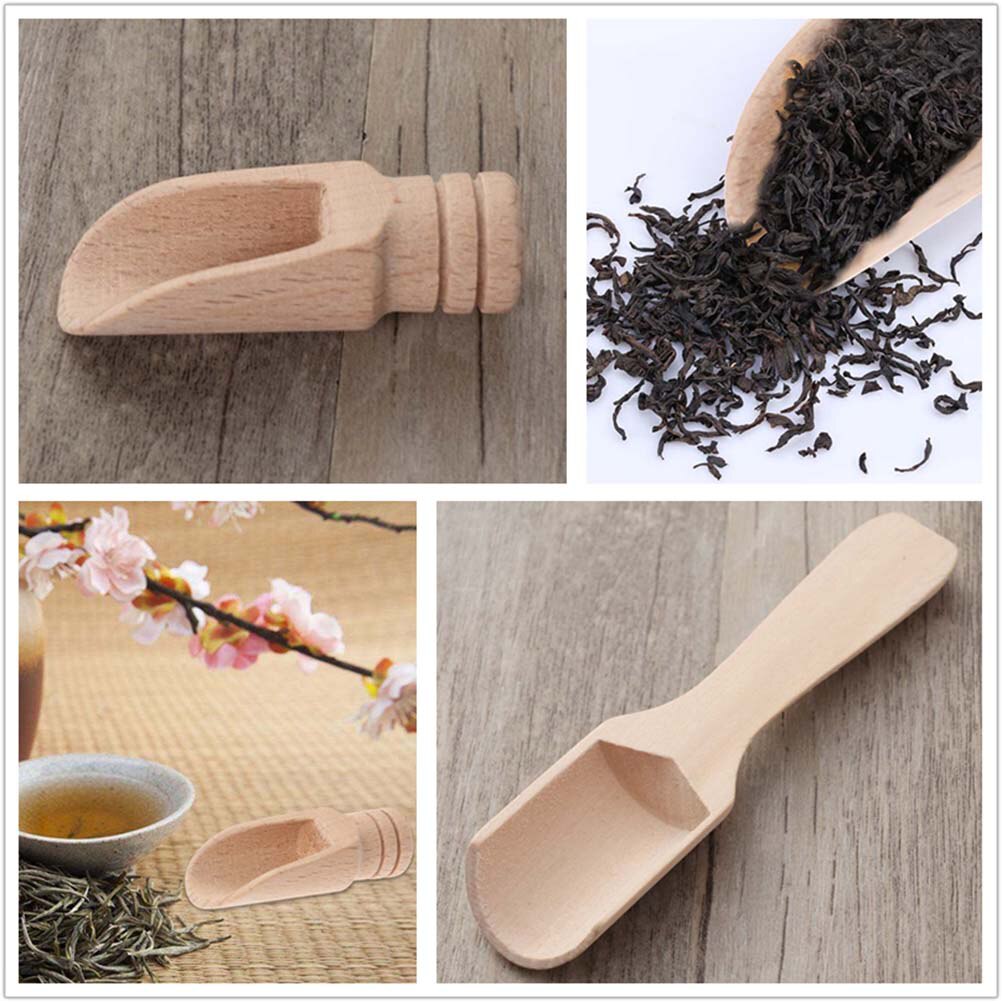 Tea Scoops Unique Wooden Flavors Bath Salt Nuts Sp... – Vicedeal
