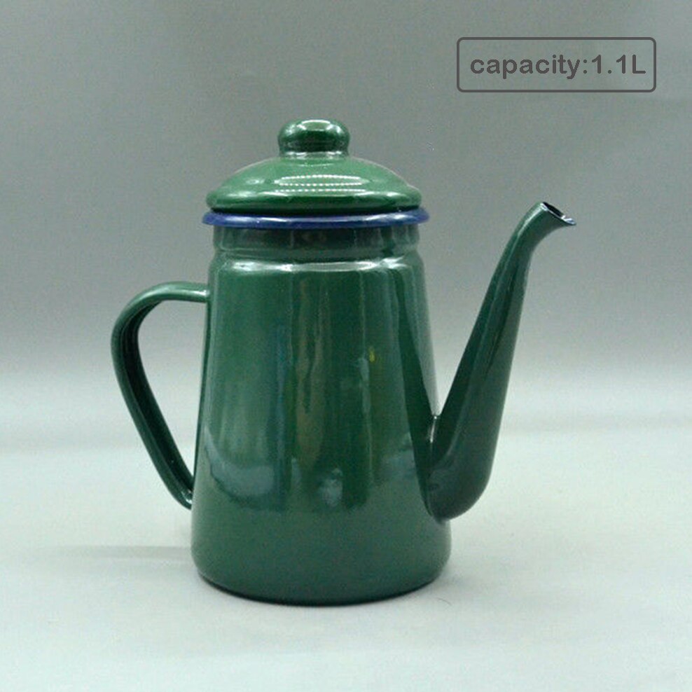 ENERGE SPRING 1.1L Enamel Coffee Pot Army Green Te... – Vicedeal
