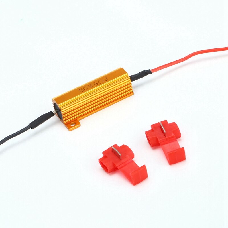 Resistors For Led Lights 4-Pack 50W 6 Ohm Load Resistors - Fix Hyper ...