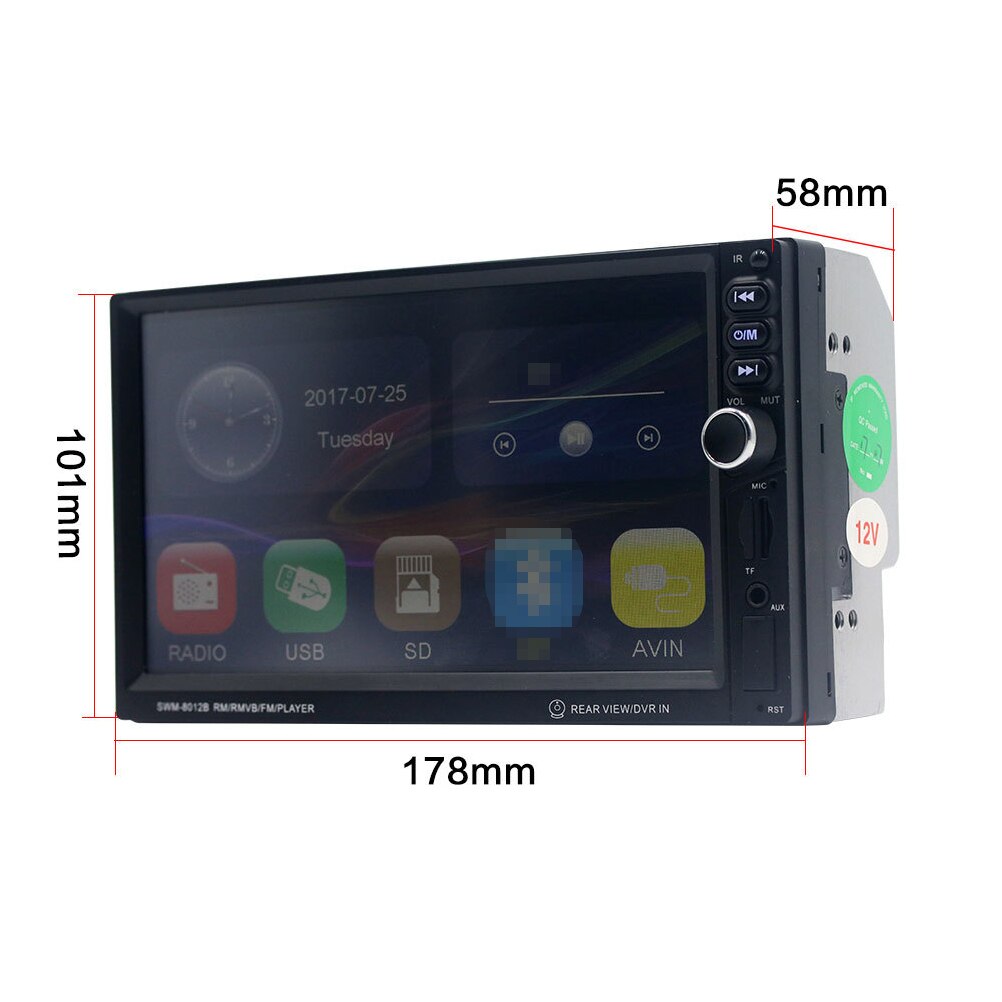 7 Inch Capacitive Touch Screen 1080P HD Car Mp5 Pl... – Grandado