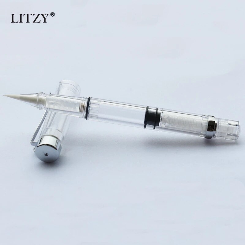 Fountain Style Transparent Brush Pen Refillable In... – Vicedeal