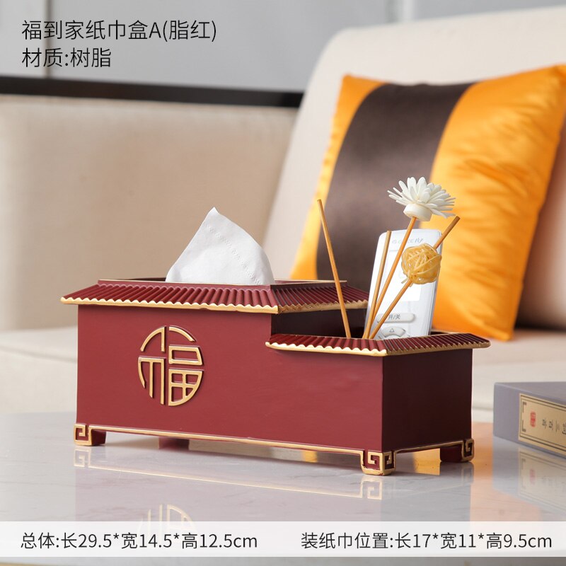 Light luxury Chinese style living room desktop tis... – Grandado