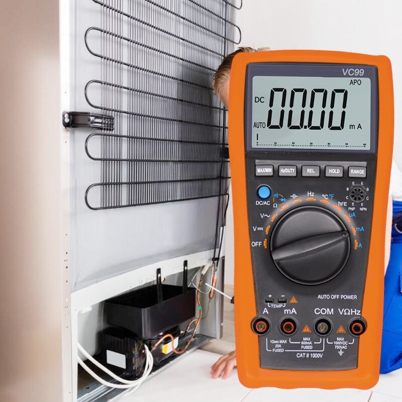 VC99 Auto Range Digital Multimeter 1000V 20A DC AC... – Grandado
