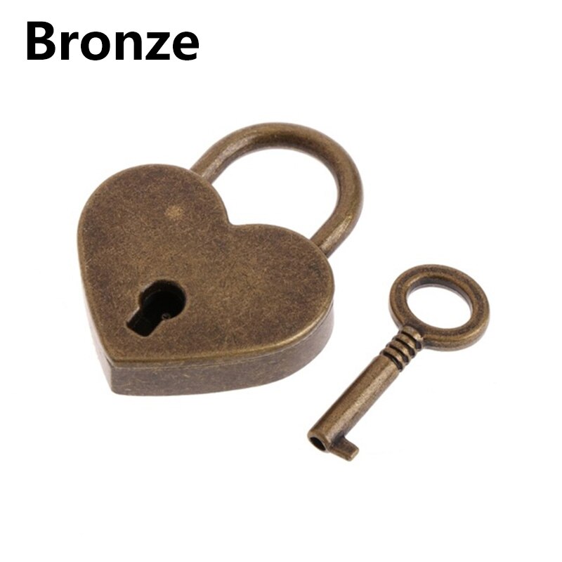 Mini Vintage Style Portable Heart Shape Lock Lugga... – Vicedeal